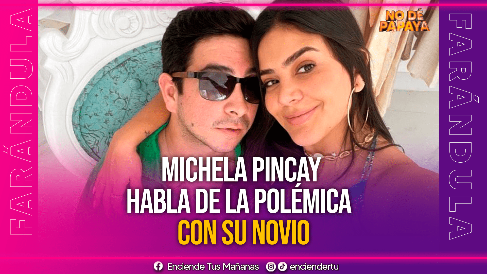 ¡Exclusiva! Michela Pincay habla sobre la polémica con su novio.