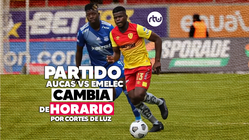 Partido entre Aucas y Emelec reprogramado ante cortes de luz